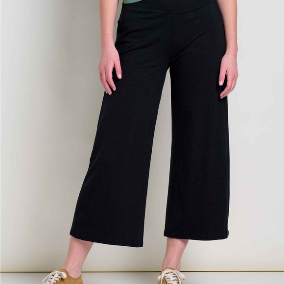 Toad&Co | Pants & Jumpsuits | Toad Co Chaka Wide Leg Pant Black Medium ...